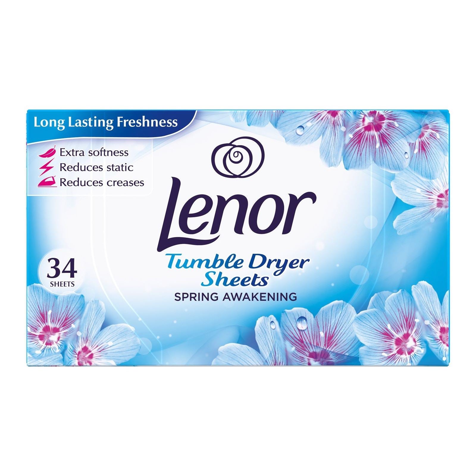 Lenor Tumble Dryer Sheets Spring Awakening, 34 sheets – TM Sales